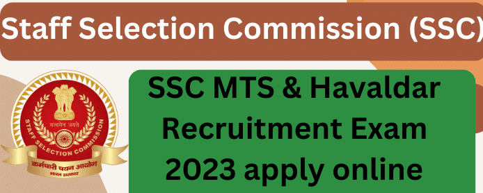 Ssc Mts Multi Tasking Staff 2023 Online Form